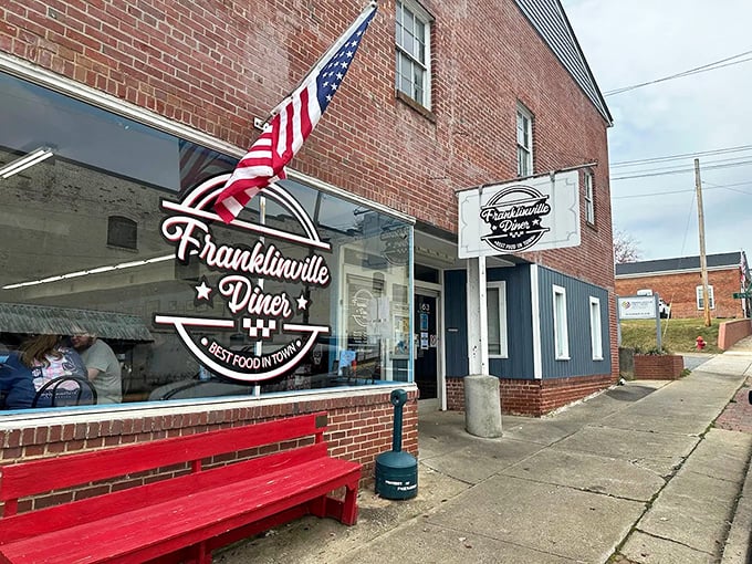 Classic Americana at its finest - this unassuming brick facade hides breakfast magic within.