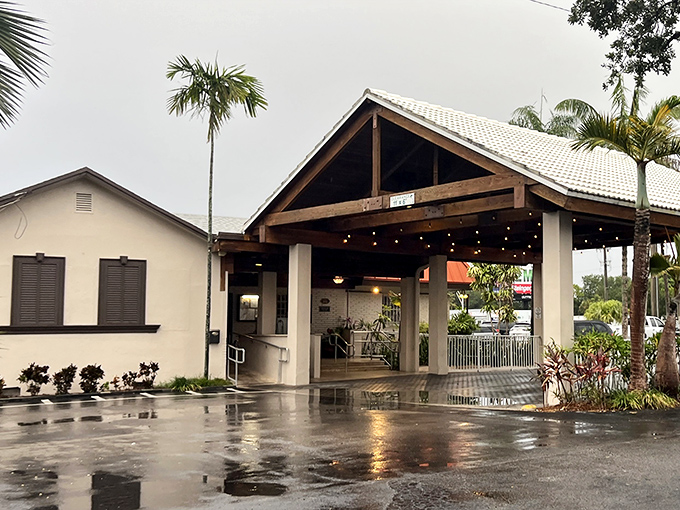 Don't let the modest exterior fool you—this unassuming entrance hides one of Fort Lauderdale's most beloved culinary institutions, where steak legends are born.