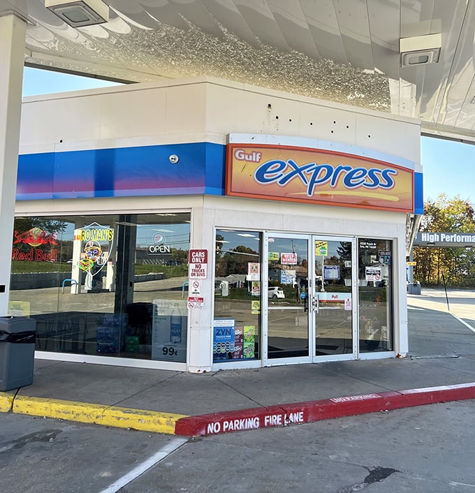 Don't let the gas pumps fool you—this Gulf Express station houses Erie's best-kept culinary secret. Who knew paradise was just past the windshield washer fluid?