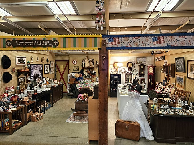 This isn't just an antique booth—it's a time capsule with price tags, where Ohio's past waits patiently for new caretakers.