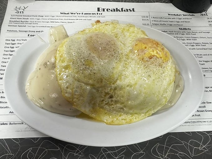 Biscuits and gravy aren't just comfort food—they're a warm hug from the inside that says "everything's gonna be alright, sugar."