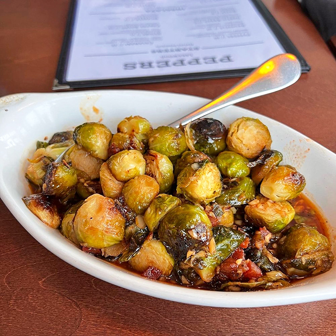 Brussels sprouts that could convert even the most dedicated vegetable skeptics—caramelized, savory, and absolutely nothing like what your mother made you eat.