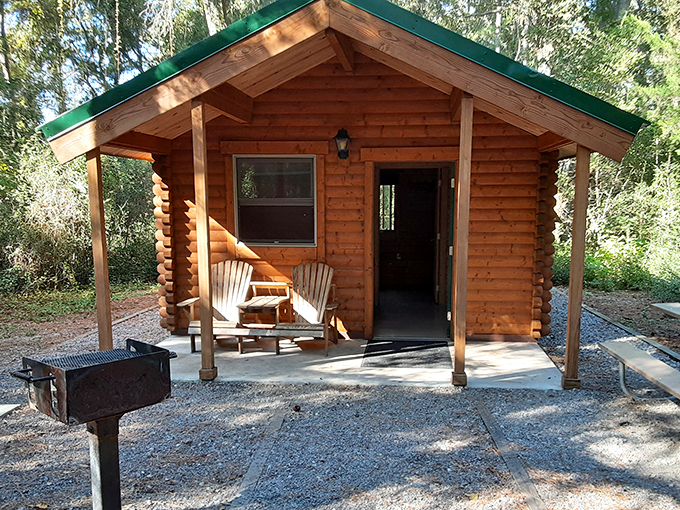 A rustic cabin that promises to disconnect you from Wi-Fi while reconnecting you to what actually matters – like naps.