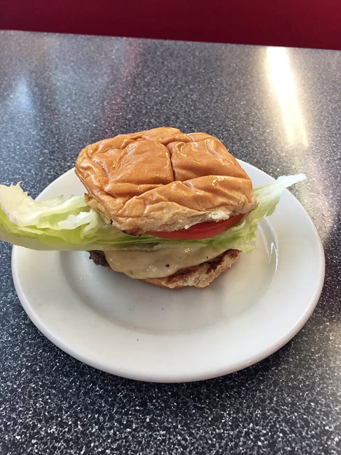 A cheeseburger that reminds you why they became American icons in the first place – honest, unpretentious, and utterly satisfying.