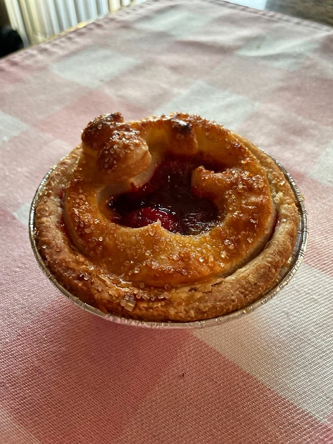That cherry tart is giving serious "grandma's secret recipe" vibes – the kind that starts family feuds at reunions.