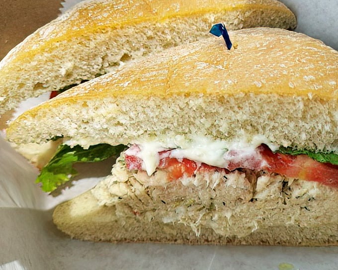 The chicken salad sandwich that reminds you why classics become classics—fresh, simple, and exactly what you wanted without knowing it. 