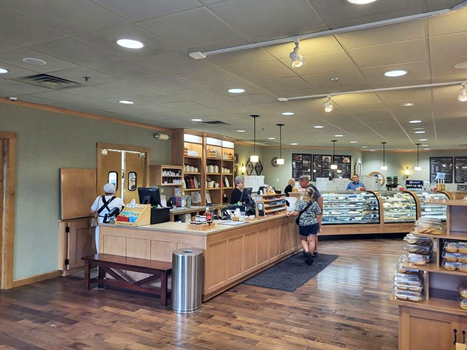 The bakery counter isn't just a display case – it's a museum of American dessert arts where every exhibit is available for immediate consumption.