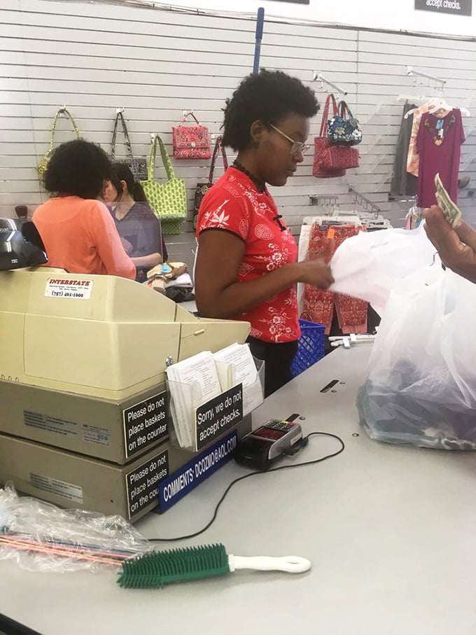 The final frontier: the checkout counter where treasures become possessions. That moment when the hunt concludes and the stories begin.