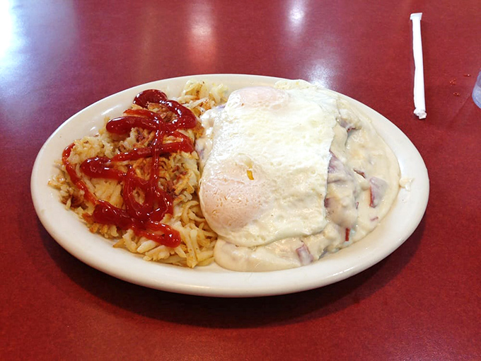 The dish that's fueled generations of Pennsylvanians. Creamed chipped beef atop crispy hash browns – comfort food that sticks to your ribs and your memories.