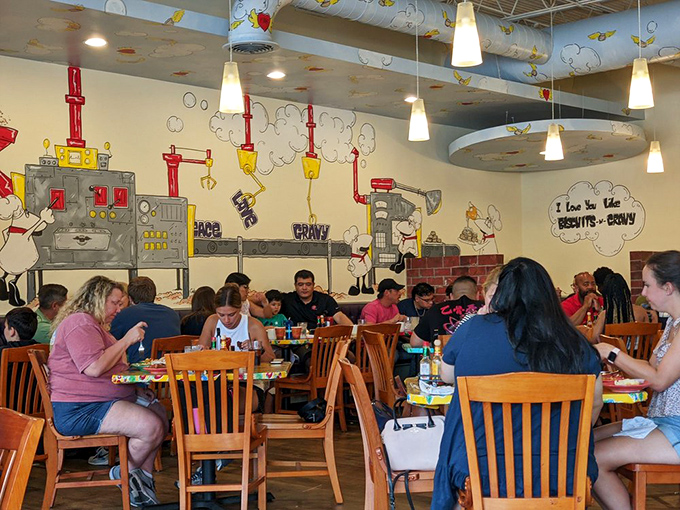 Real people enjoying real food in a space that feels like your favorite neighbor's kitchen.