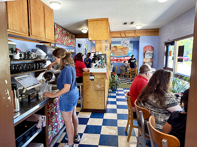 Where coffee flows, conversation grows. The Breadboard's bustling interior is where Ashland locals and visitors break bread together.