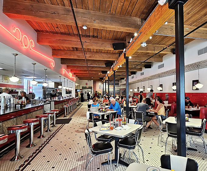 Where strangers become friends over shared tables and the mutual understanding that comfort food is the universal language of happiness.