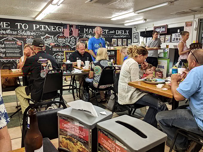 The true measure of a local gem: tables filled with people who look like they've been coming here for years. That's not loyalty—that's wisdom.