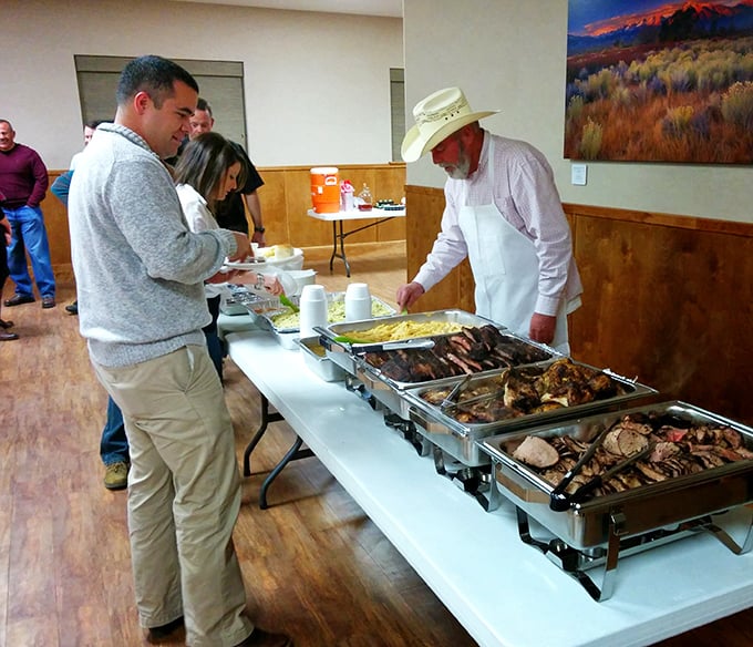A barbecue feast laid out buffet-style proves that in the world of smoked meats, sharing isn't just caring – it's practically mandatory.