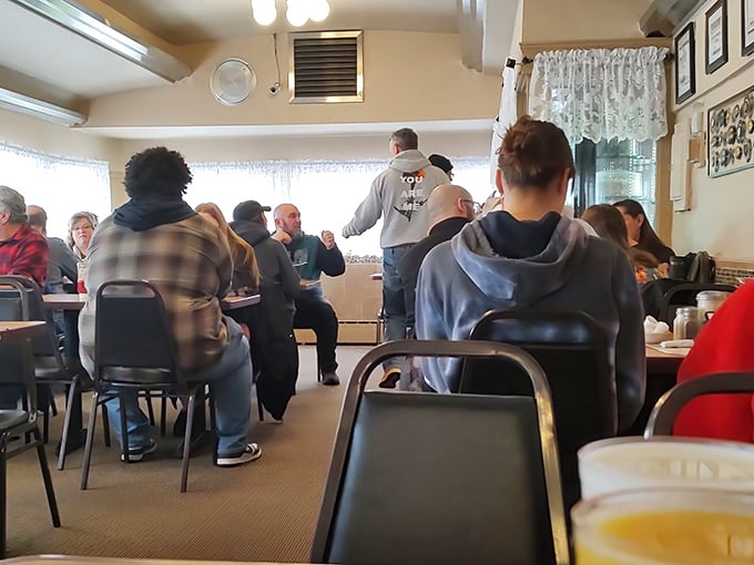 Weekend mornings at D's – where strangers become neighbors and everyone shares in the universal religion of good breakfast.