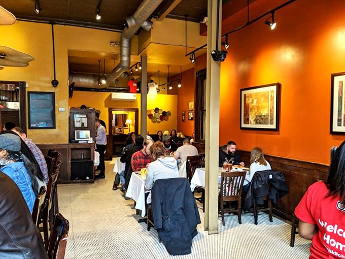 A full house isn't just a poker hand—it's the daily reality at Mama J's, where strangers become neighbors over plates of goodness.