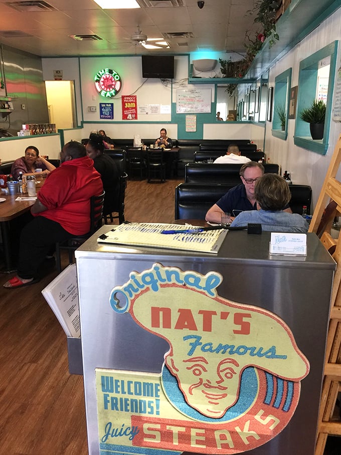 A California breakfast institution where the "Original Nat's" sign promises authenticity in a world of culinary pretenders and breakfast frauds.