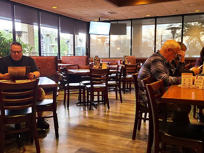 Regulars know the secret—this isn't just eating, it's community gathering disguised as a meal in a comfortable booth.
