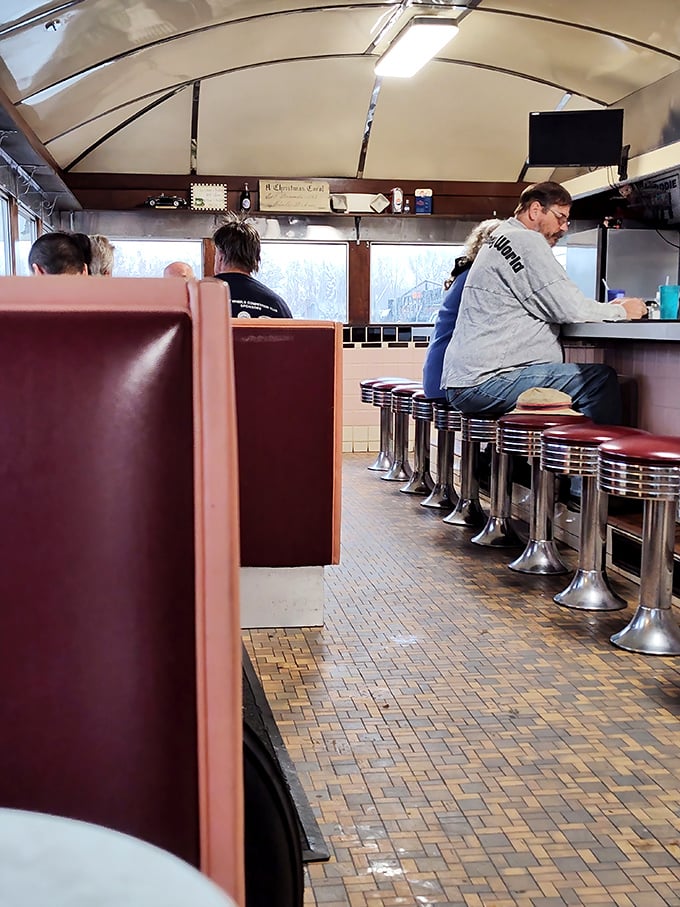 The counter crew at Nancy's—where regulars become family and newcomers are just regulars who haven't settled in yet.