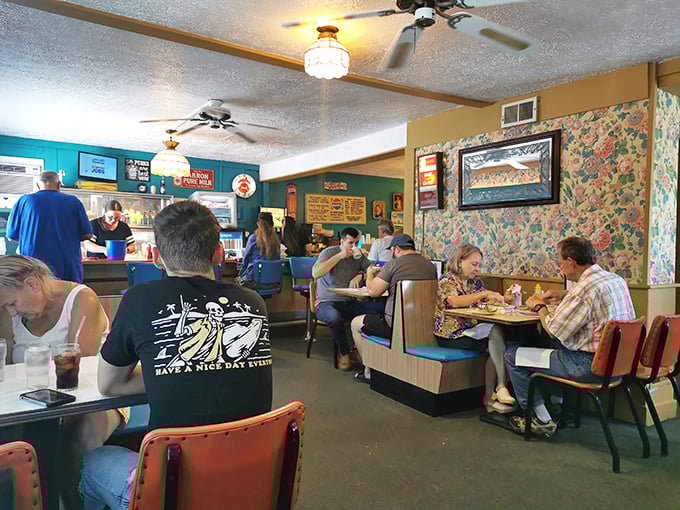 Every great diner has its regulars—the morning philosophers who've perfected the art of counter-seat diplomacy and coffee cup politics.