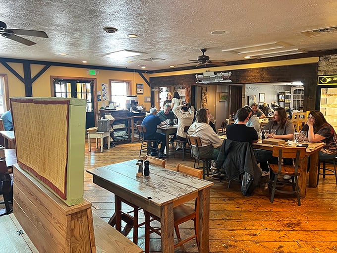 Where strangers become friends over shared tables. The warm wood floors have witnessed countless first dates, family celebrations, and "you've got to try this" moments.