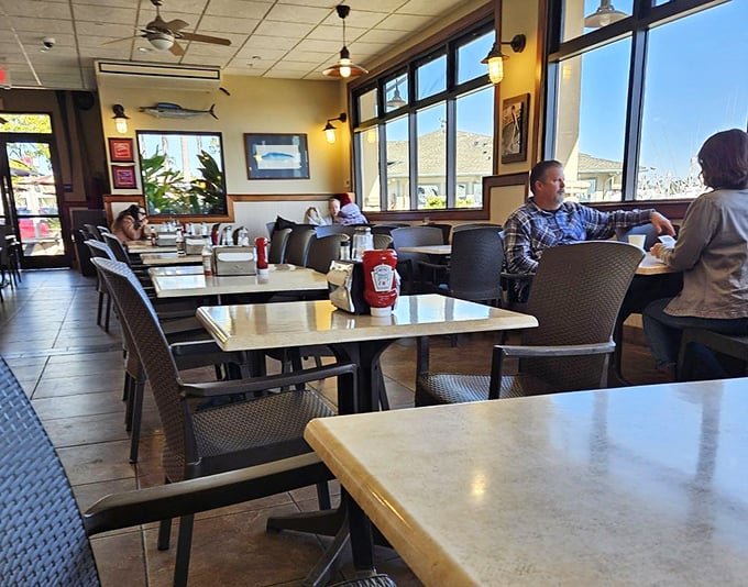 Where seafood stories are shared and created—a dining room filled with locals who know the secret and visitors who just discovered it.