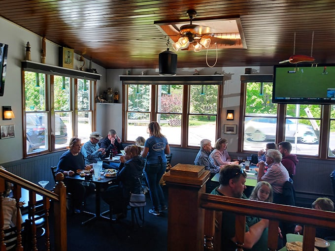 Where strangers become neighbors and neighbors become friends—the dining room buzzes with the unmistakable energy of people enjoying good food together.