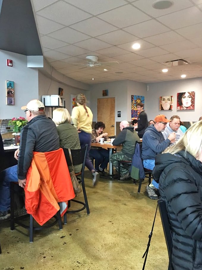 The breakfast crowd knows quality when they see it—locals and travelers united in their pursuit of morning perfection.