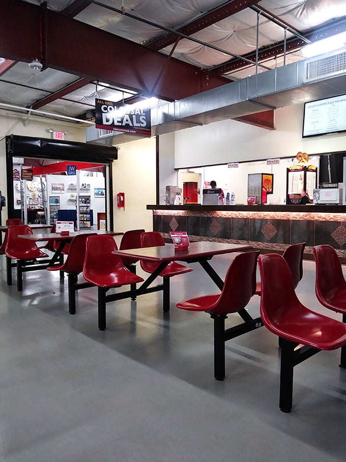Casual dining keeps your energy up during marathon treasure hunting sessions that last all day.