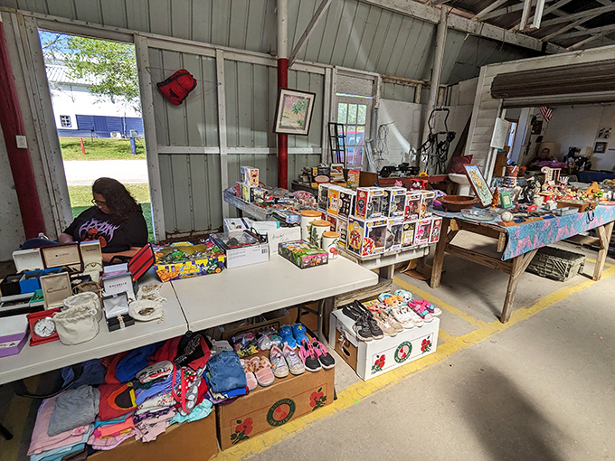 From nostalgic toys to practical children's clothes, this vendor has everything kids need—except maybe the patience to browse slowly.