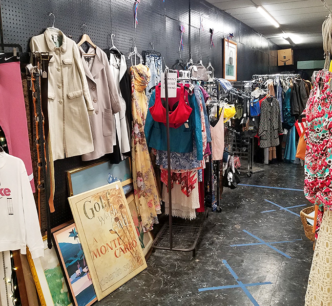 Vintage clothing nirvana where that perfect dress from another era waits patiently to become the conversation piece at your next gathering.