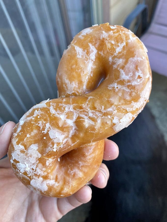 The glazed twist – proof that sometimes the best things in life require a little turning and bending to reach perfection.