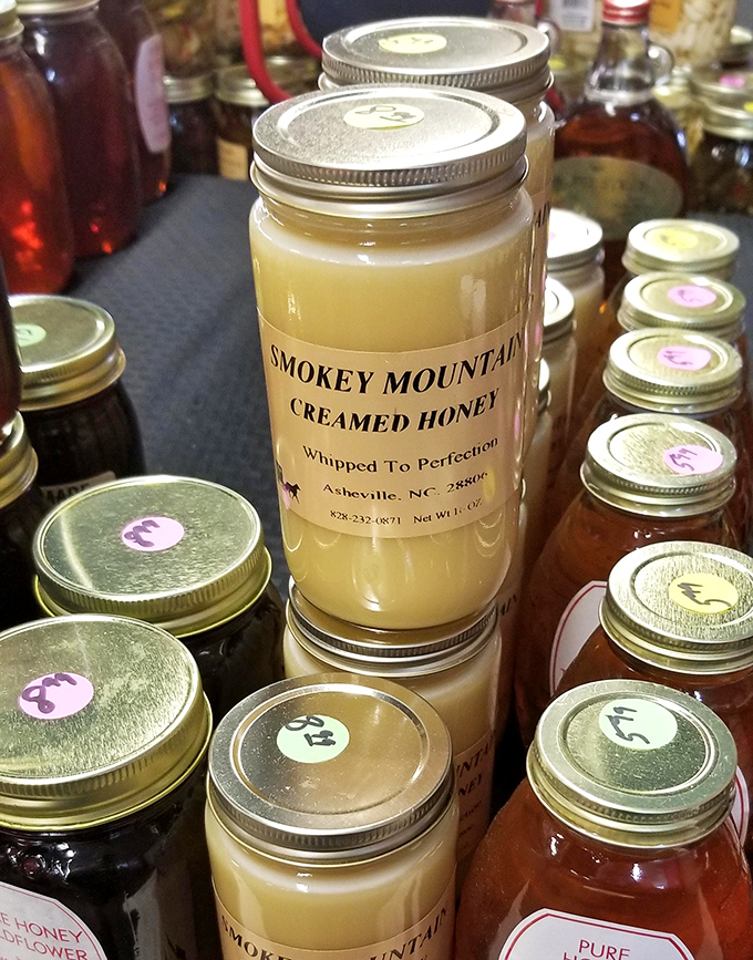 Liquid gold in mason jars—local honey in varieties that make supermarket bears seem like distant, processed cousins.