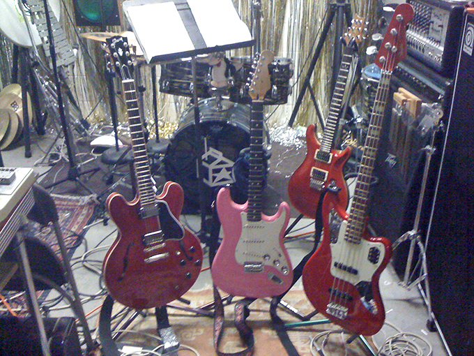 Rock history displayed in six-string form. These vintage guitars have stories to tell—and possibly a few unfinished riffs from garage bands past.