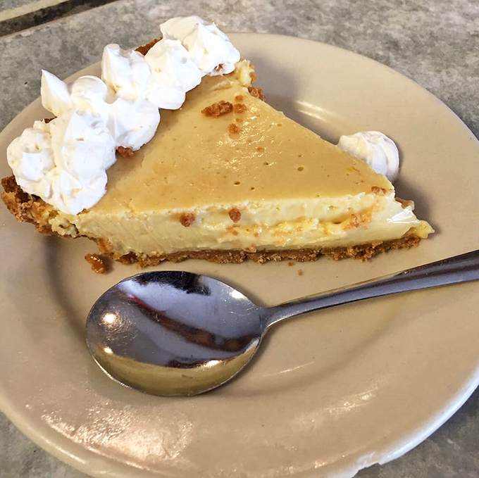 Key lime pie that strikes that perfect balance between tart and sweet – like a dessert that went to finishing school but still knows how to have fun.