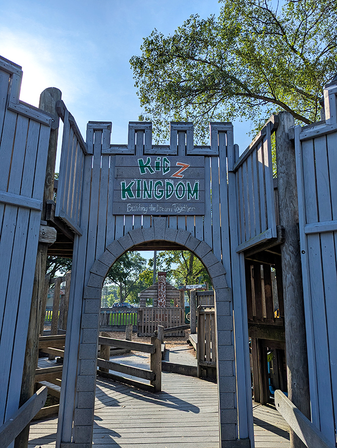 Kids Kingdom playground isn't just for grandchildren's visits—it's where you'll find yourself saying, "Just one more time down the slide!"