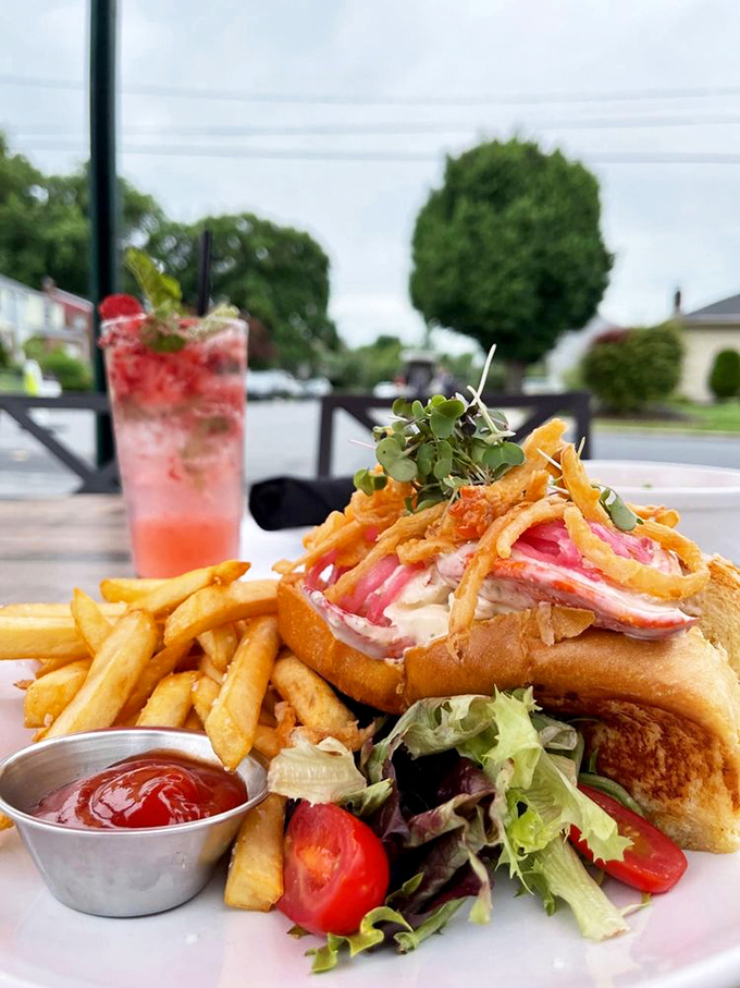 This lobster roll isn't just a sandwich, it's a summer vacation between bread—bright, indulgent, and worth every napkin.