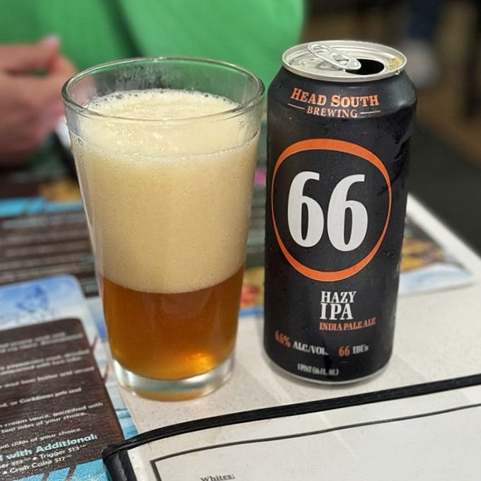 Nothing complements seafood like a local craft beer. This can is basically Florida in liquid form, minus the humidity and traffic.