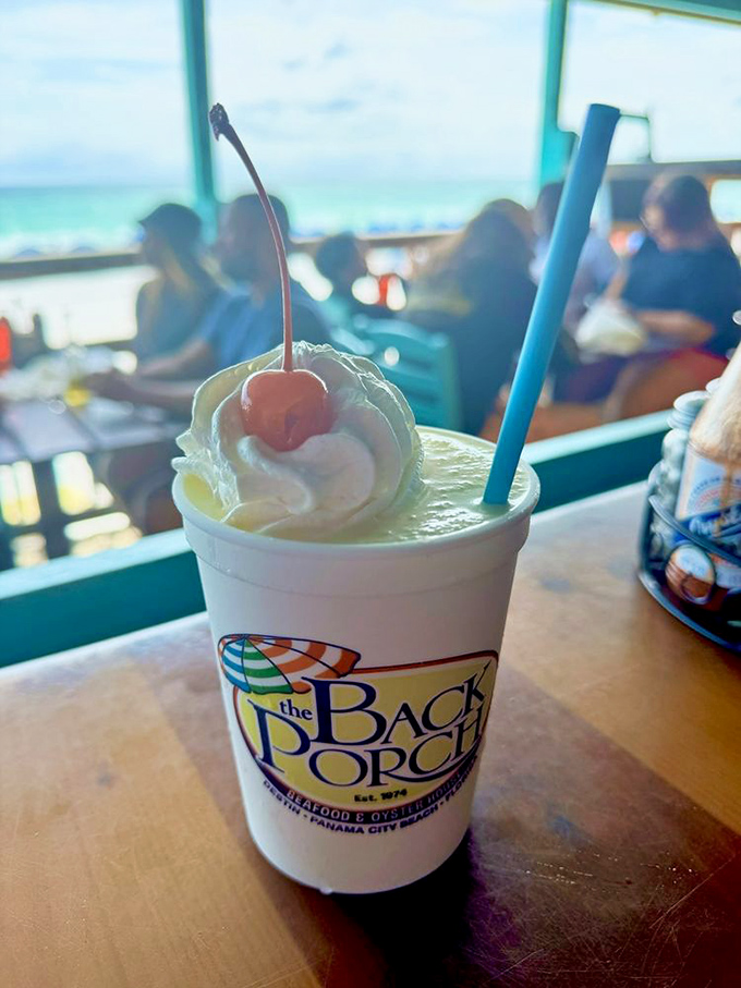 Nothing says "I'm officially on vacation" quite like a whipped cream-topped piña colada with the Gulf of Mexico as your backdrop.