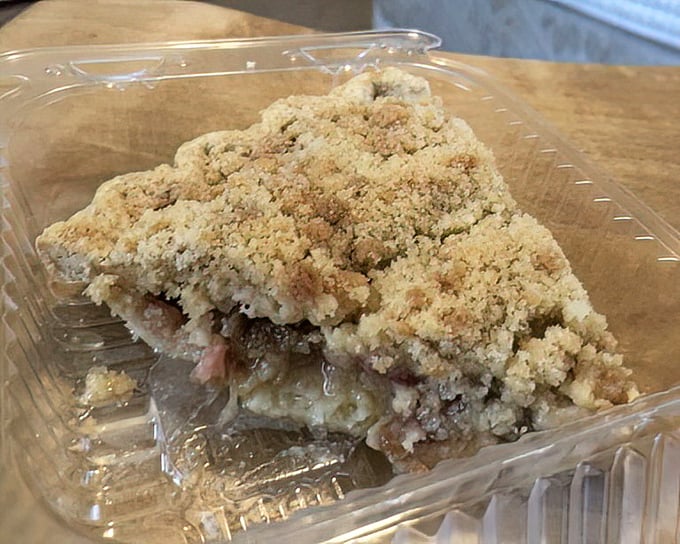 This isn't just pie—it's edible nostalgia with a crumbly crown. The kind of dessert that makes you temporarily forget all your adult problems.
