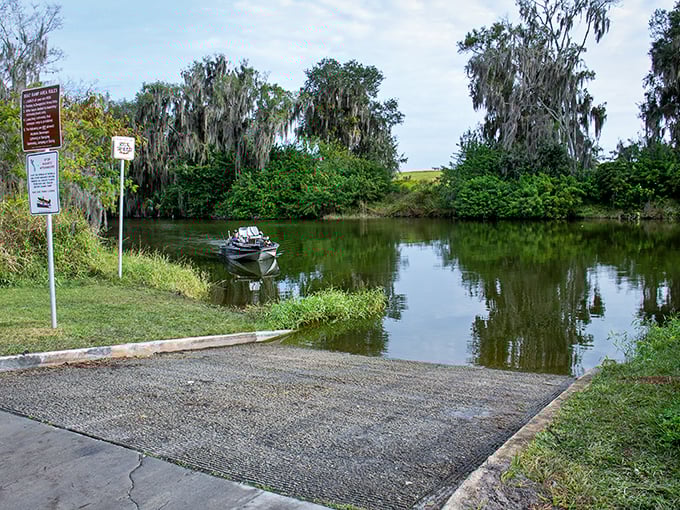 Peace River offers tranquil boating opportunities just minutes from downtown – proof that retirement in Bartow comes with waterfront privileges.