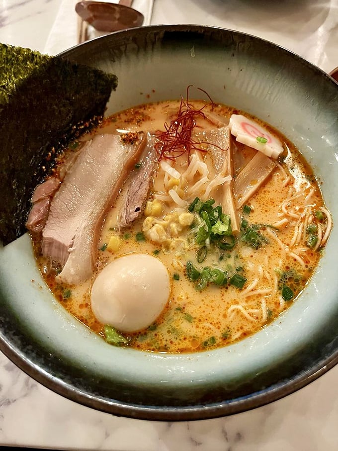 When regular ramen meets its spicy cousin – this bowl brings the heat without calling the fire department.