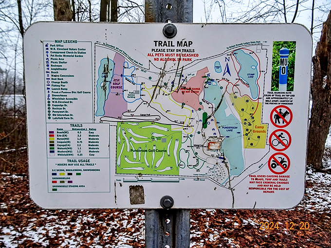 The trail map – nature's menu of adventures. Choose your own outdoor feast from easy appetizers to challenging main courses, all with spectacular views.