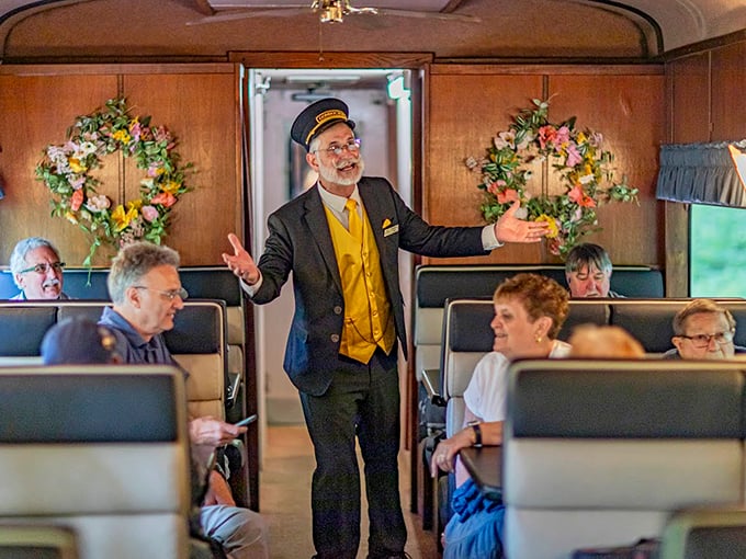 Meet your conductor – part historian, part entertainer, and full-time keeper of railroad magic and passenger smiles.