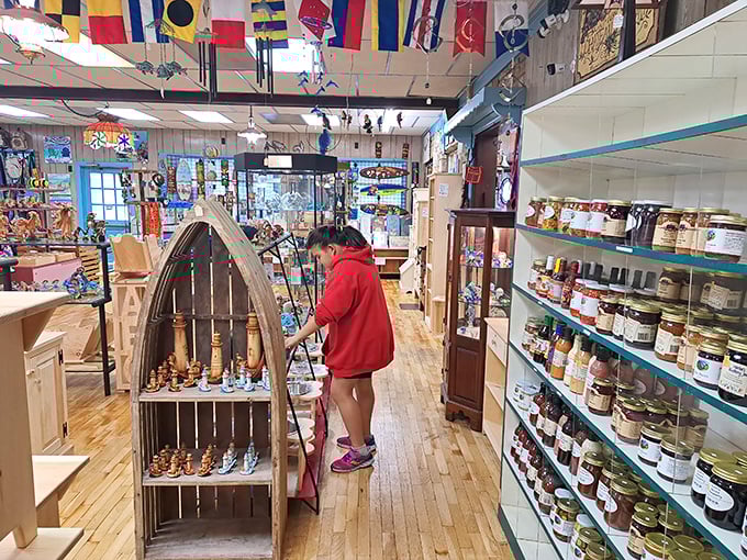 Browsing the aisles at Dutch Haven is like a treasure hunt where every shelf holds potential souvenirs and edible memories.
