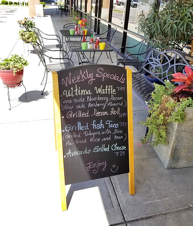 The chalkboard of weekly specials reads like a poem to possibility—each option more tempting than the last.