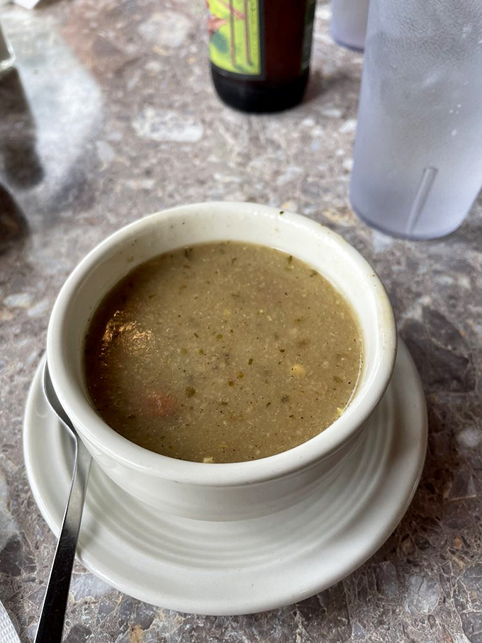 A steaming bowl of traditional Polish soup that warms you from the inside out – like a woolen sweater for your soul on a brisk Michigan day.