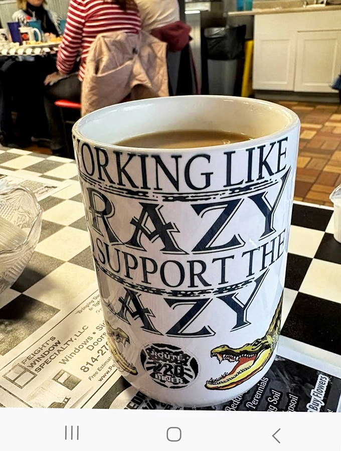 A coffee mug with attitude – because in Pennsylvania, even the drinkware tells it like it is.