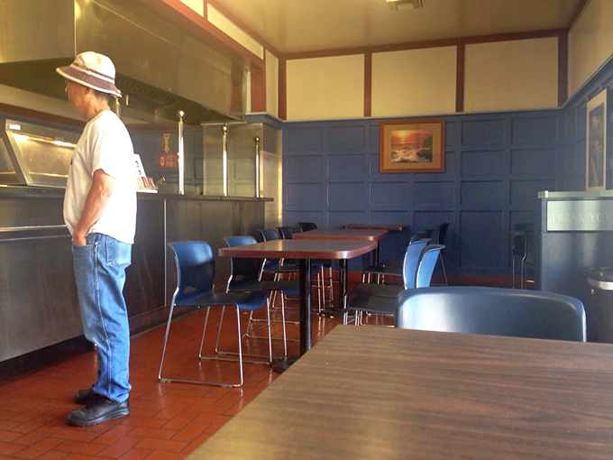 The time-honored tradition of waiting for your order—a moment of anticipation that makes the first bite all the sweeter.