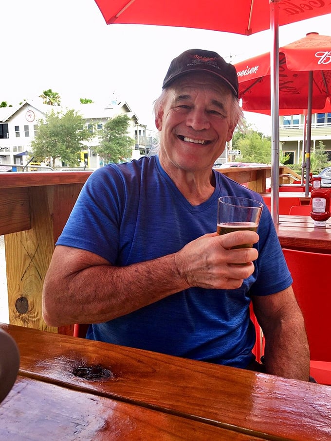 The happiest patrons are the regulars who've discovered this gem. That smile says, "I know something delicious that you don't."
